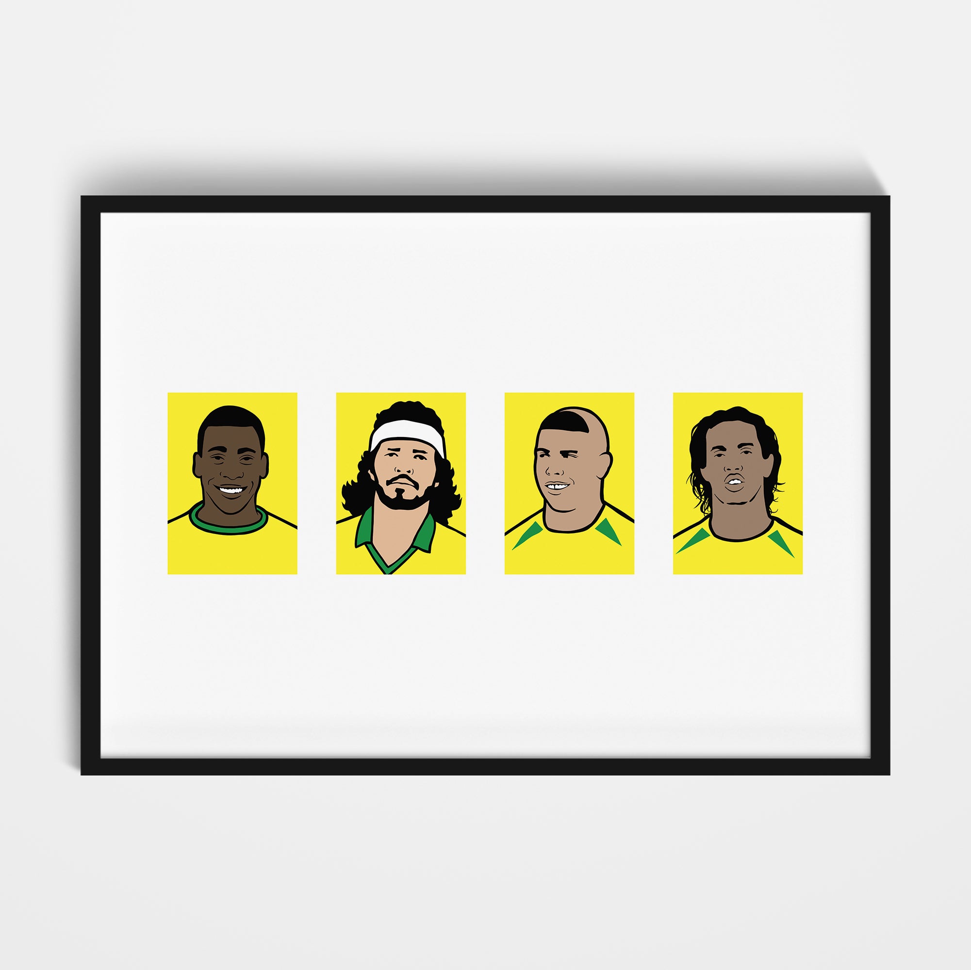 Brazil football legends print – Football Devotion