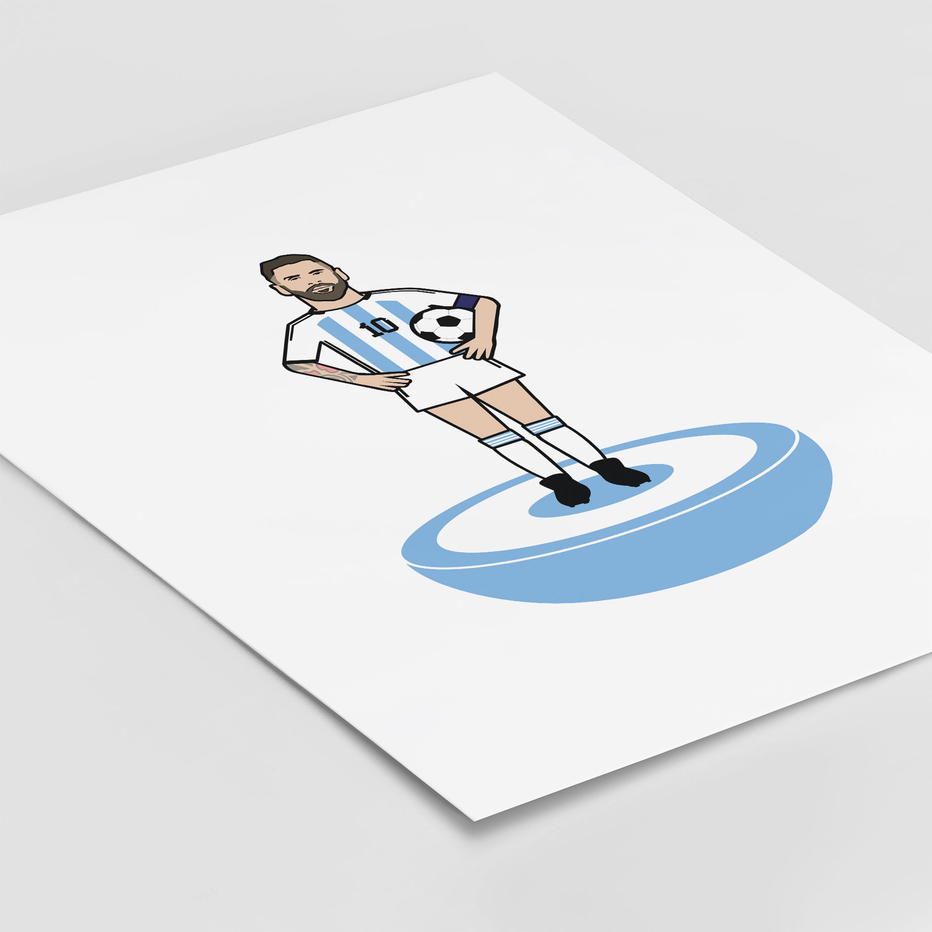Messi Table Football Print – Football Devotion